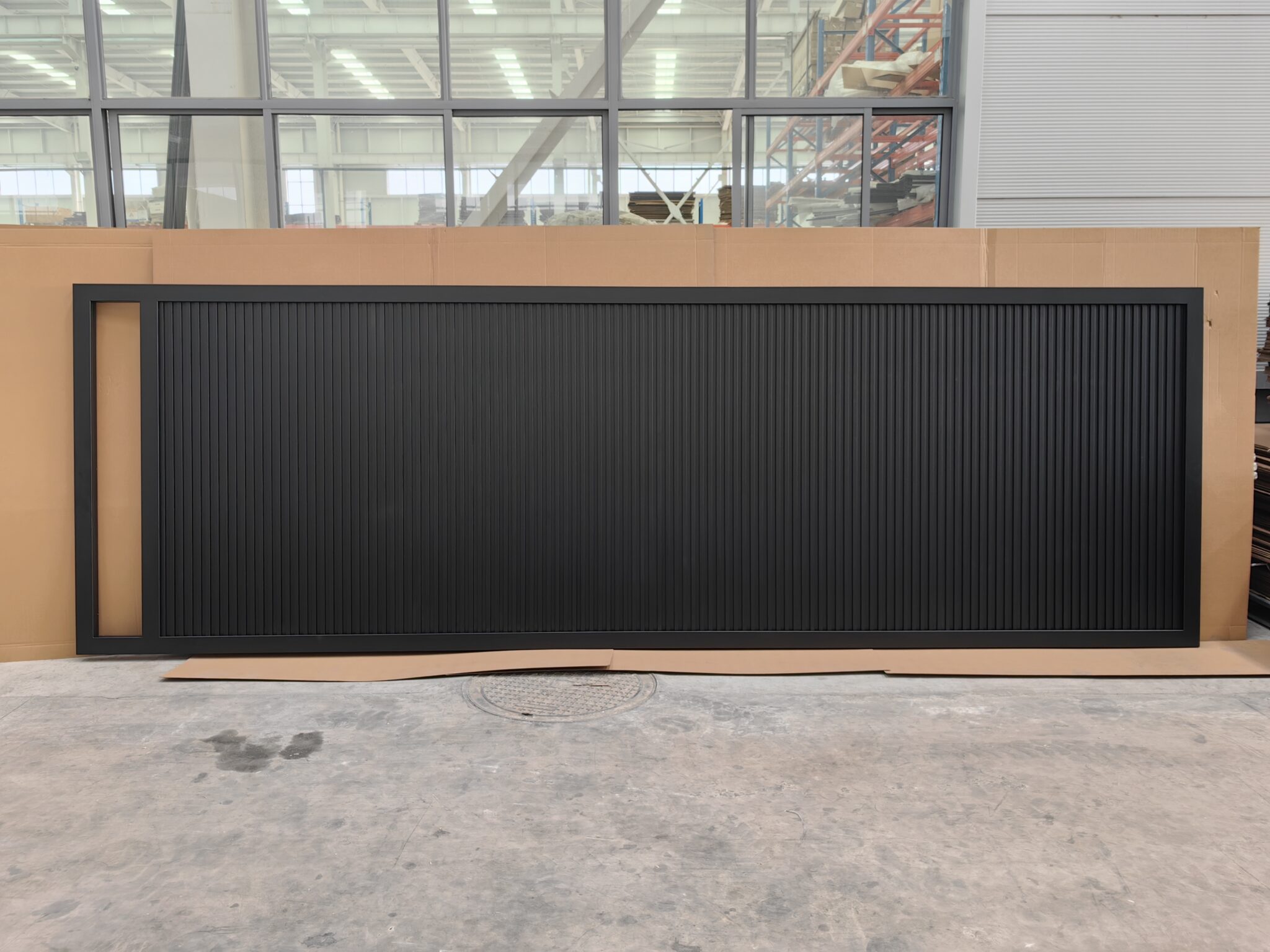 SLGW Full Solid Sliding Driveway Gate Aluminum Gates