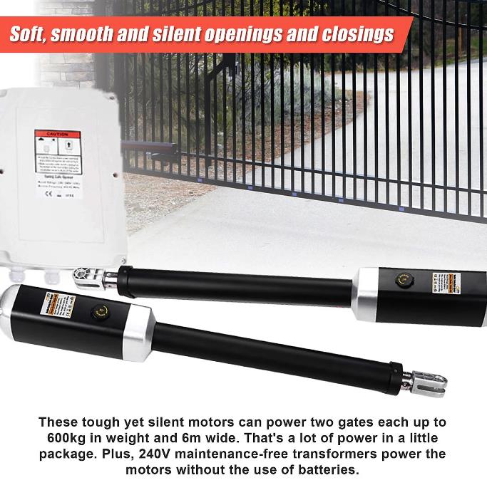 Aleko Automatic Gate Opener motor For Double Swing Gates actuator ...